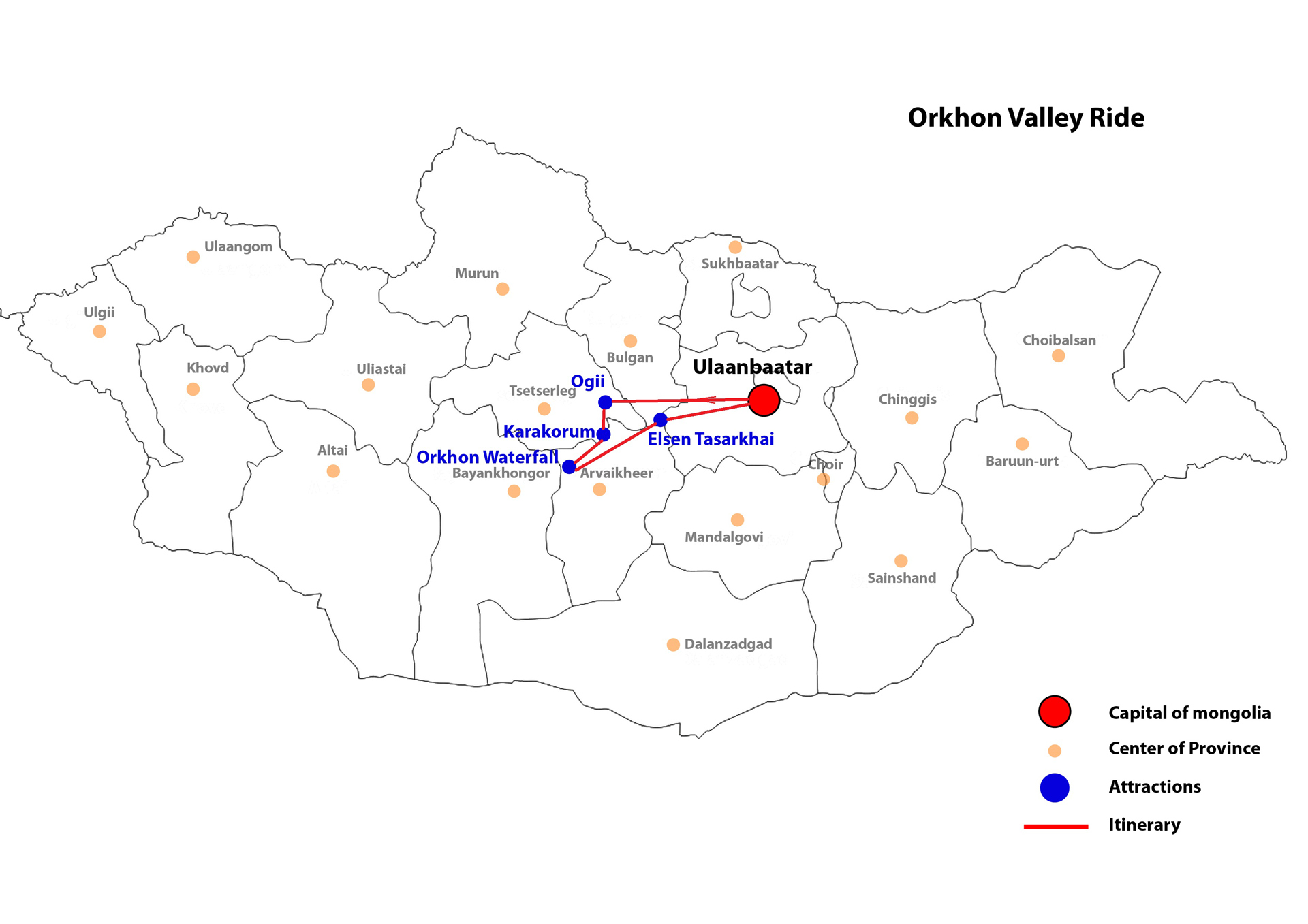 Mongolia Adventure Tours / Horse Riding in Orkhon Valley